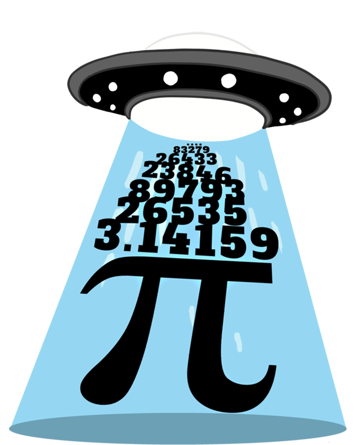 Ufo Pi Funny Pi Alien Abduction Ufo Pi Gift Bumper Sticker | TeeShirtPalace