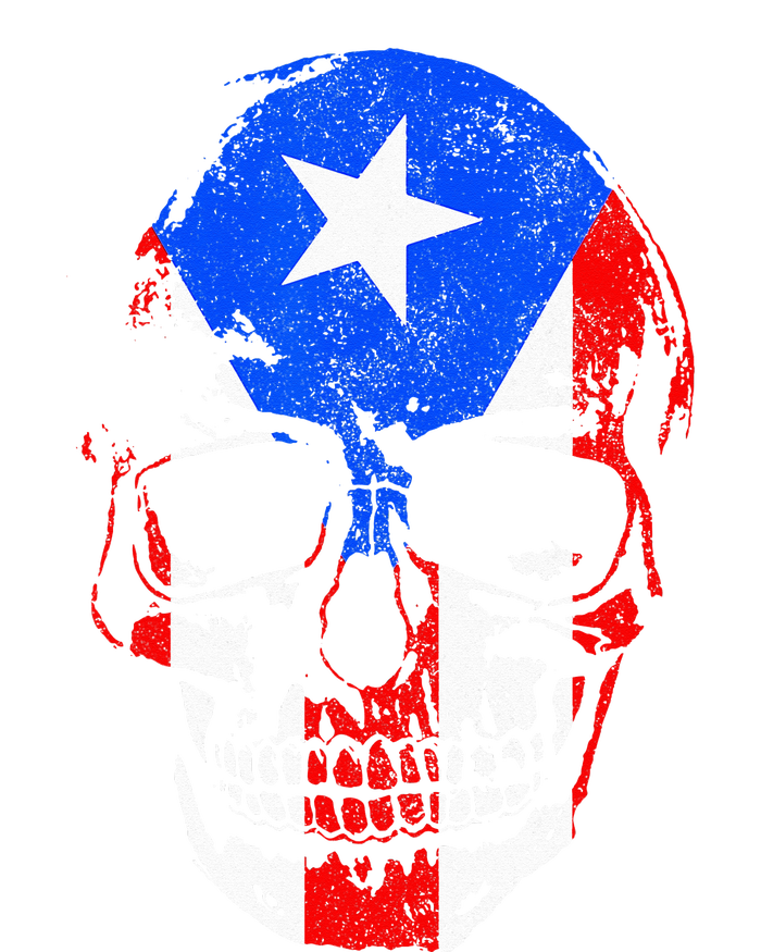 Puerto Rico Skull Boricua Puerto Rican Flag Pride Taino Tall Long ...